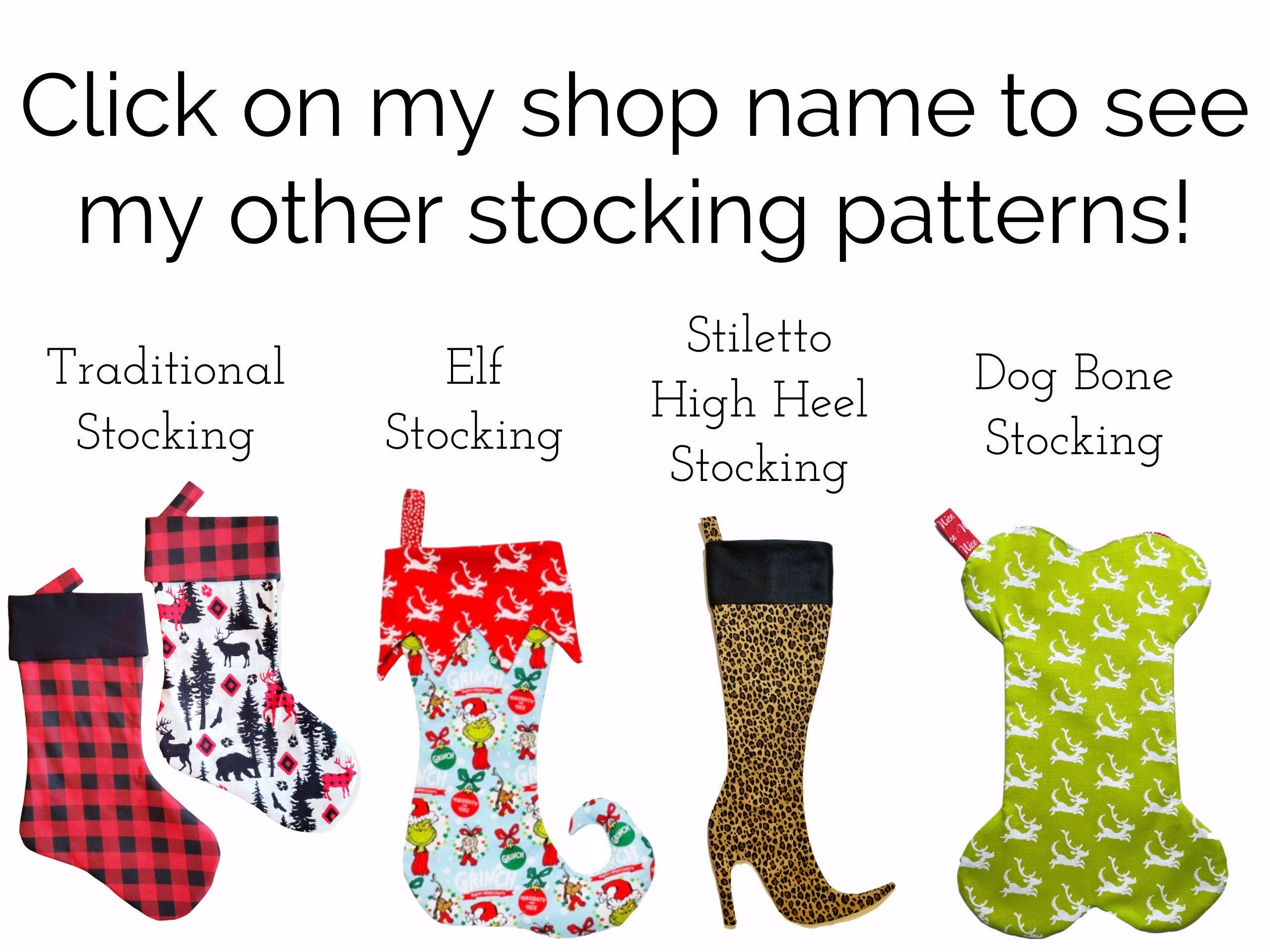 Learn to Sew an Elf Stocking PDF Beginners EASY | Etsy