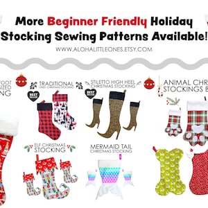 Kitty Cat Animal Christmas Stocking Sewing Pattern & Tutorial | Sew ...