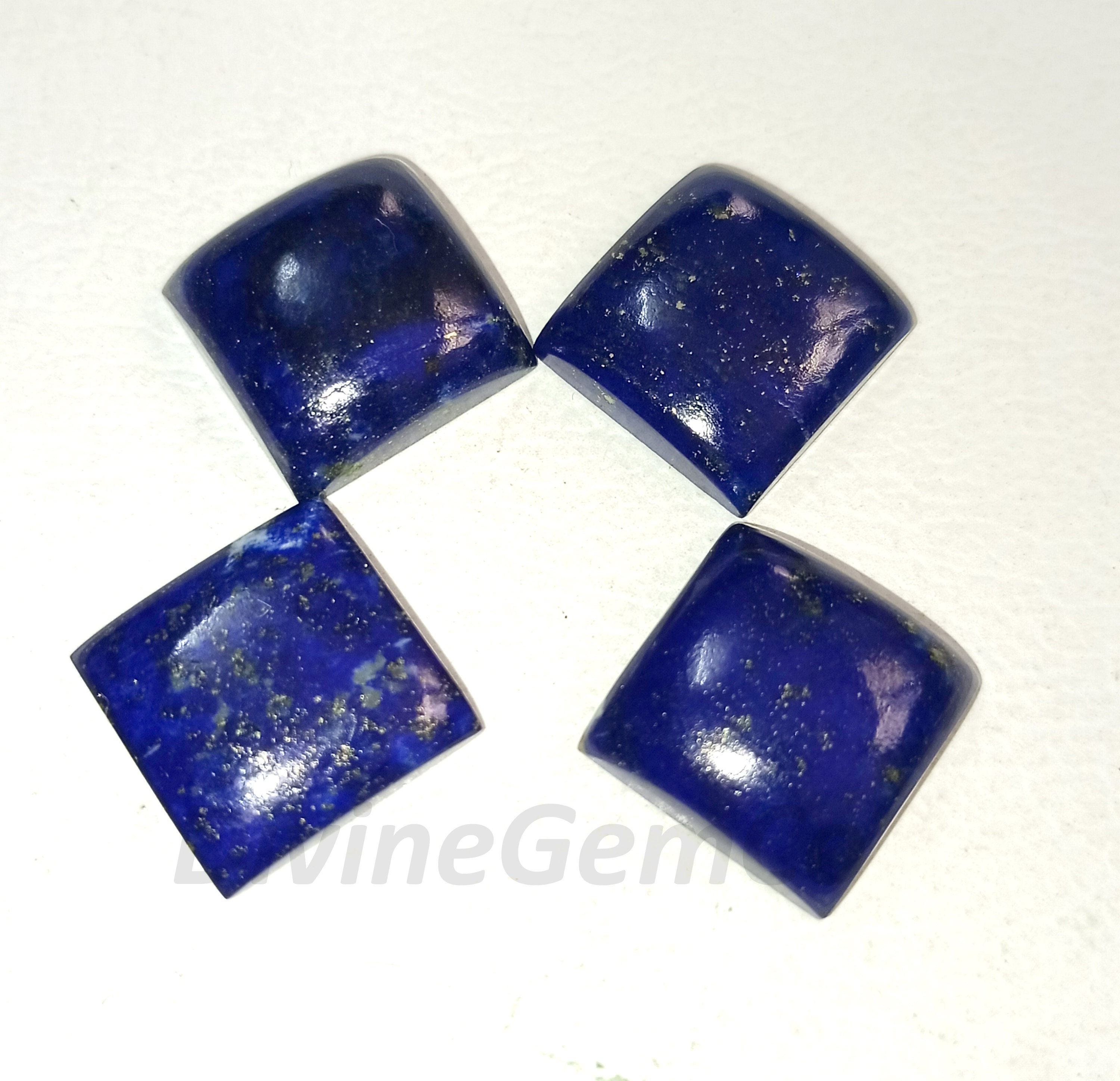 Natural Lapis Lazuli Square Shape Cabochon Gemstone-lapis - Etsy