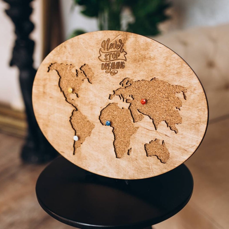 Push Pin Globe - Etsy
