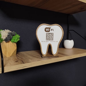 Dentist Qr Code, Custom Qr Code, Tooth Qr Code, Small Business Signs ...