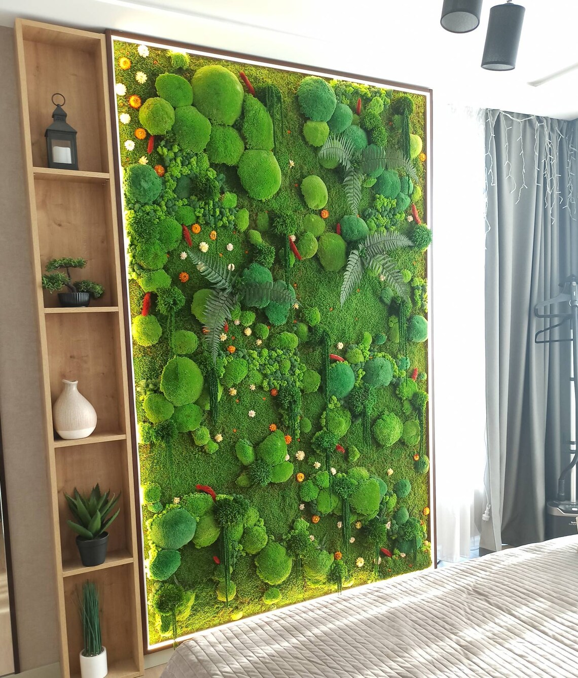 Moss Wall Art Large Indoor Wall Decor Moss Wall Hanging - Etsy