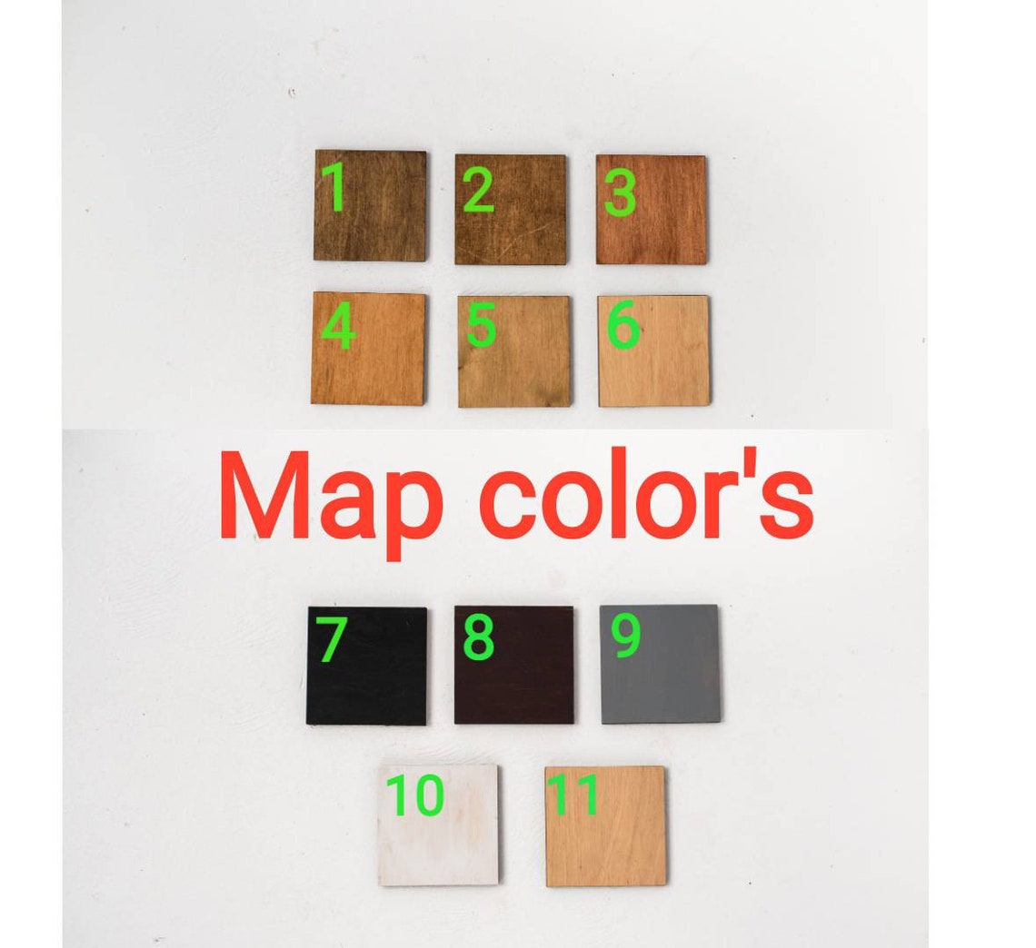 Wooden World Map 5th Anniversary Gift Custom Wood Map Table - Etsy