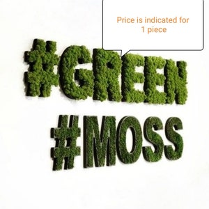 Moss Company Logo, Moss Wall Art, Real Moss Custom Logo Sign, Moss ...