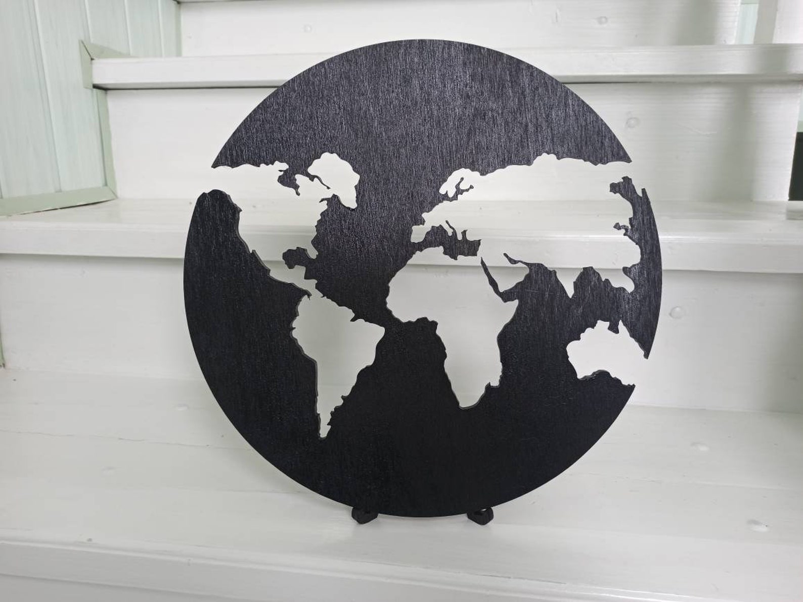 Wooden World Map 5th Anniversary Gift Custom Wood Map Table - Etsy