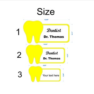 Personalized Tooth Door Sign: Custom Dental Office Decor - Etsy