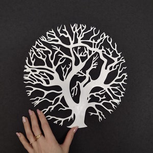 Tree of Life Wooden Wall Art, Nature-inspired Circle Decor, Spiritual ...