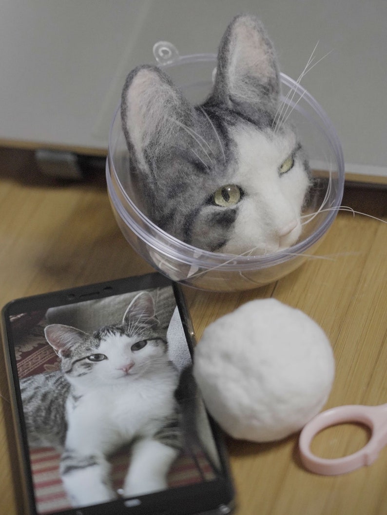 Pet Plush Custom - Realistic Cat -needle Felted Cat -plush Toy - Custom ...