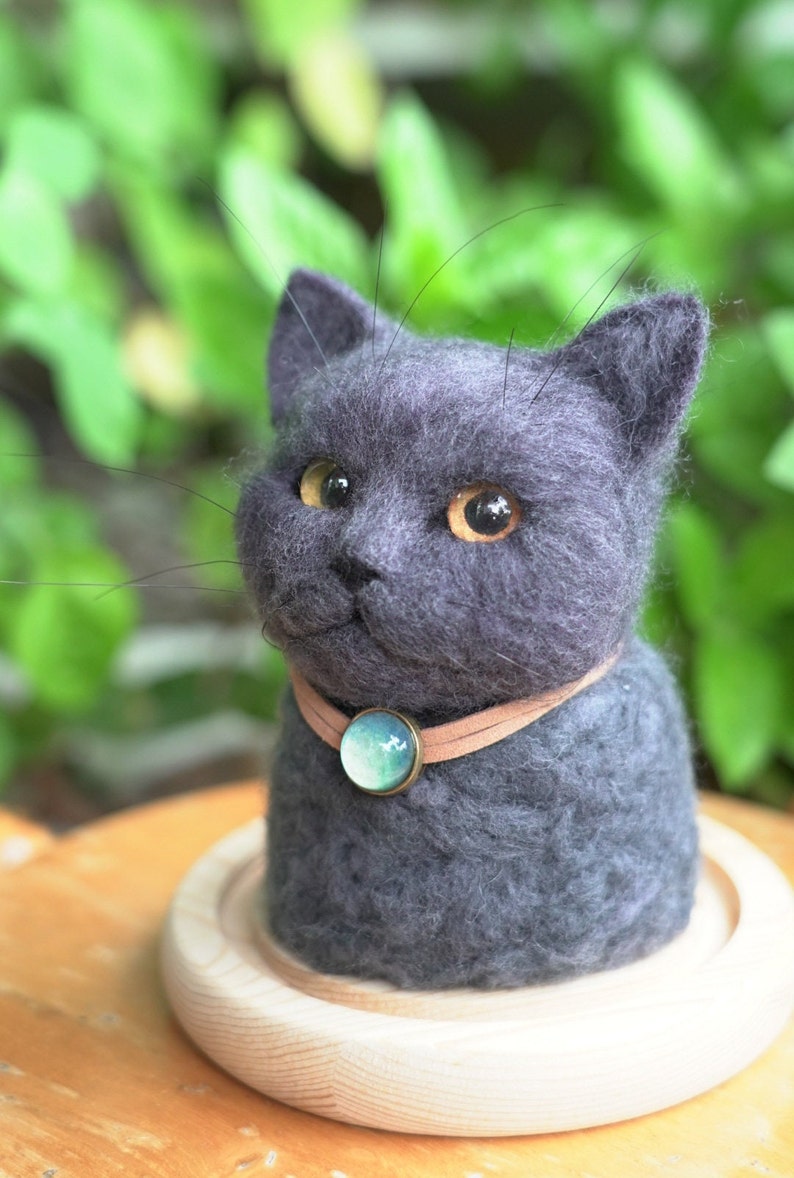 Cat Plush Custom - Realistic Cat -needle Felted Cat -cat Lover Gift ...