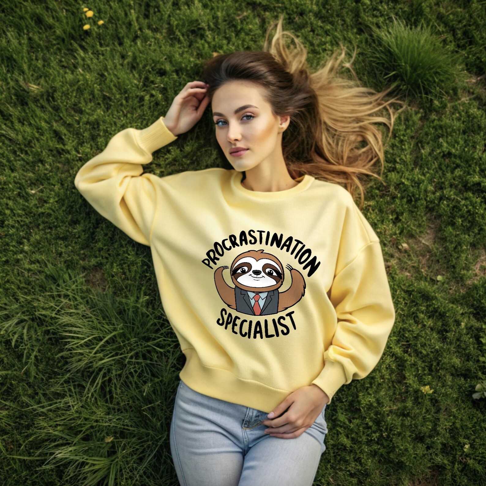 Sloth Clipart Vector, Svg, PNG, Procrastination Specialist, Lazy Sloth ...