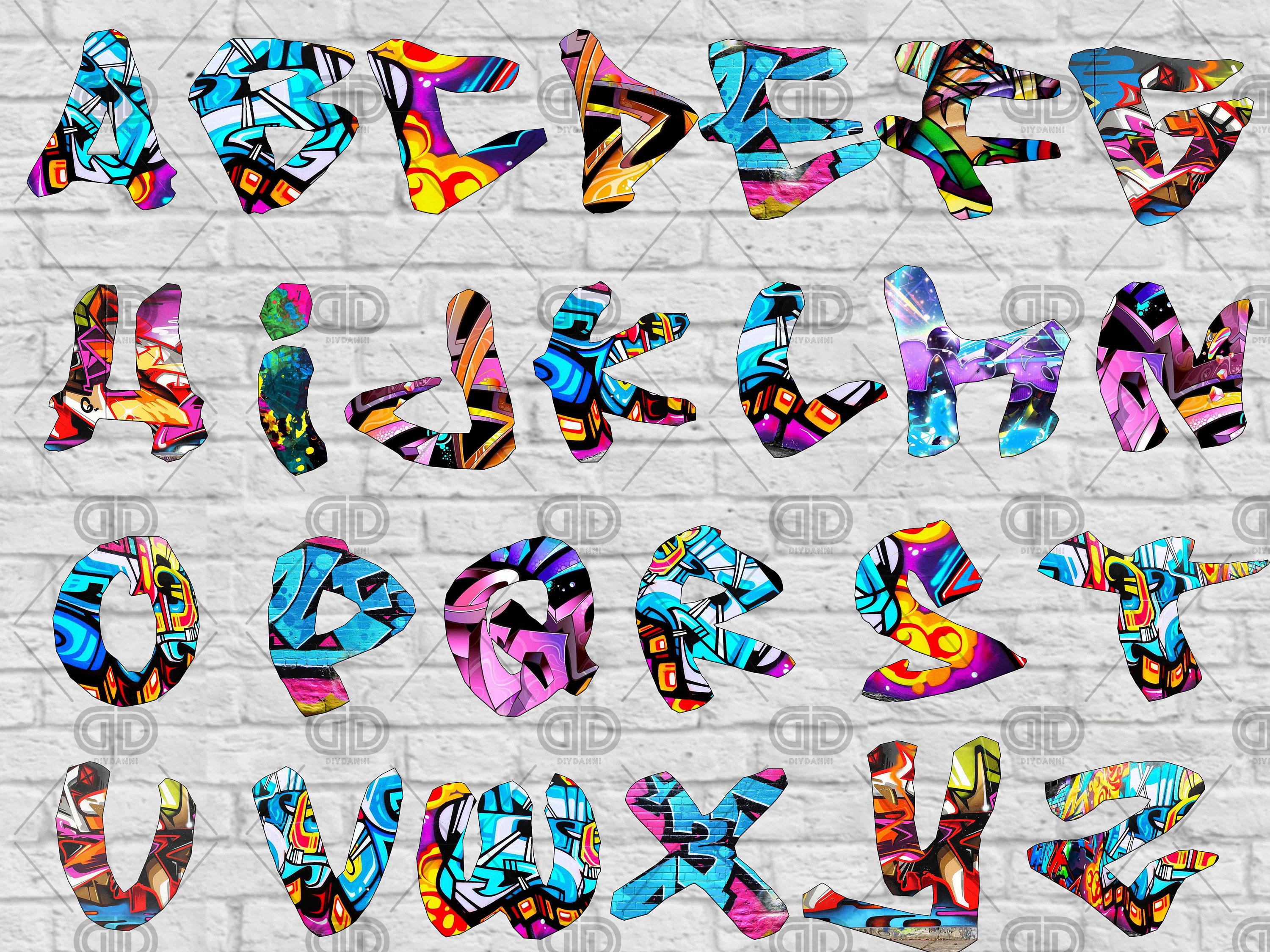 Graffiti Alphabet Styles Printable
