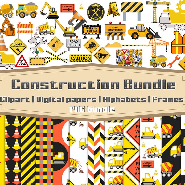 Construction Letters - Etsy