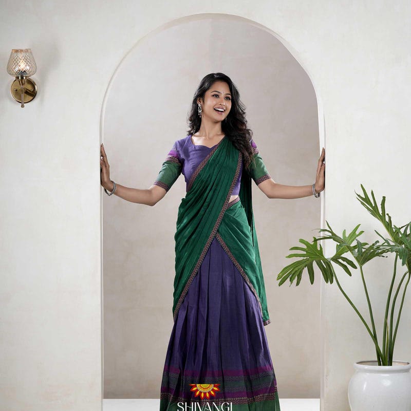 Pattu Pavada Half Saree - Etsy