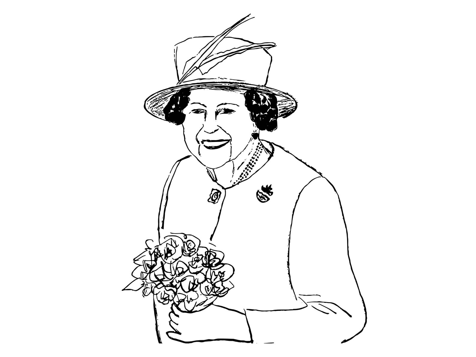 Queen Elizabeth Printable Queen Elizabeth SVG Queen Elizabeth ...