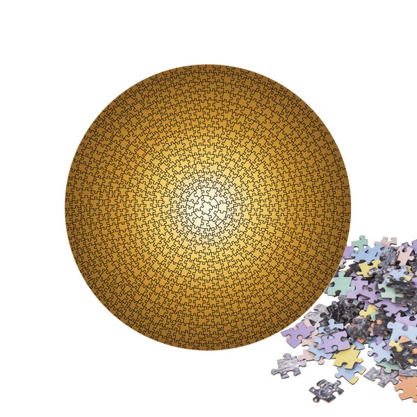 Round Jigsaw Puzzle - Etsy