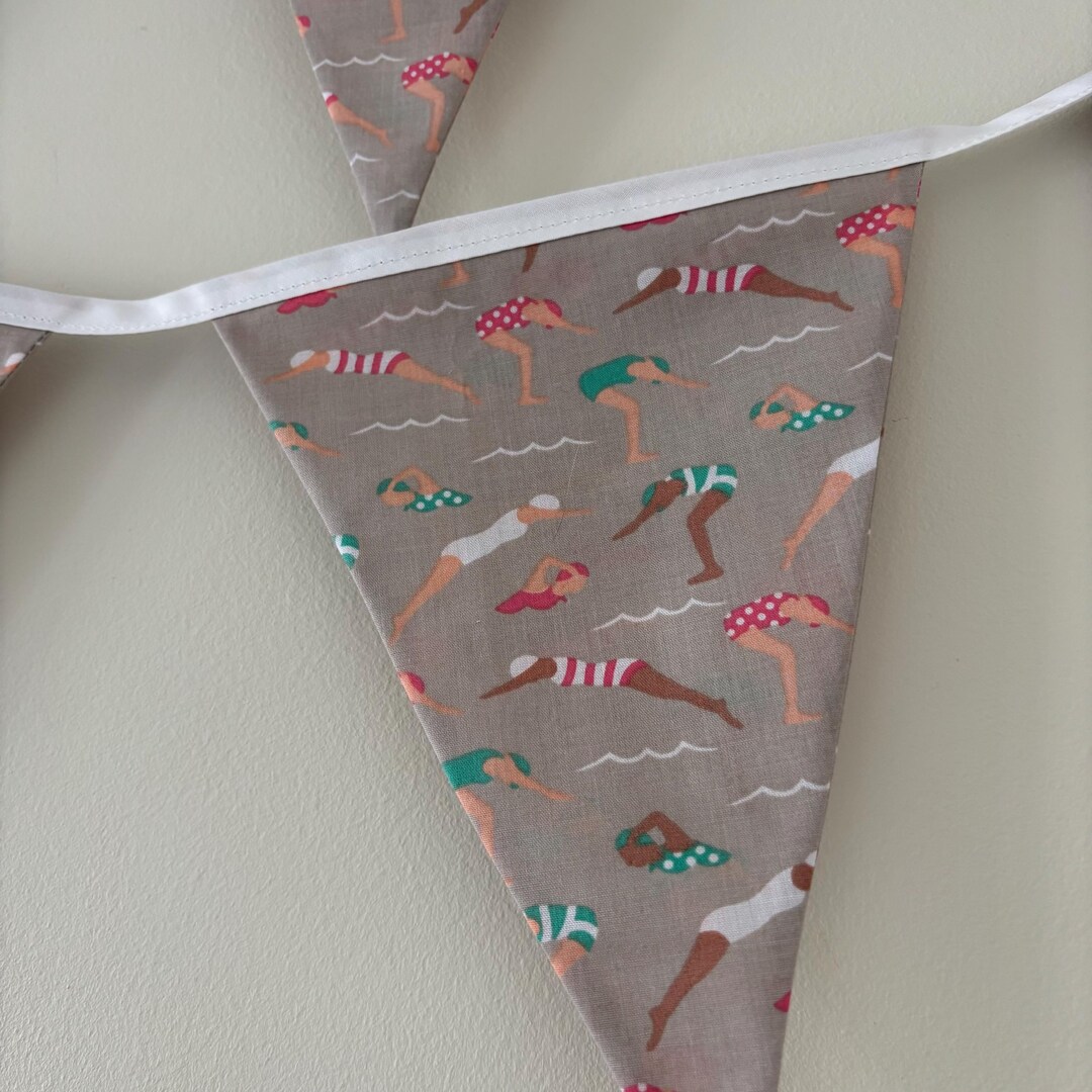 Fabric Bunting - ‘pool Party’ - Rubydubydesigns - Etsy