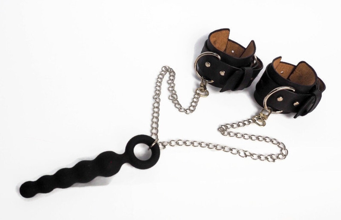 Handcuffs Bondage Gear Anal Plug Bdsm Toys Submissive Etsy