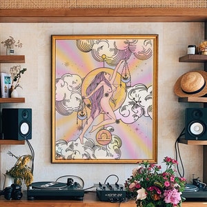 Zodiac Poster, Libra Gift, Libra Decor, Zodiac Print, Gift for Libra ...