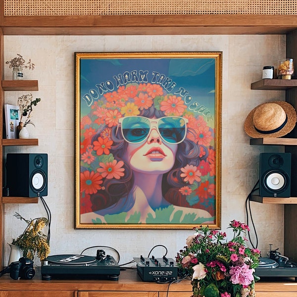 Vintage Flower Child Poster - Etsy