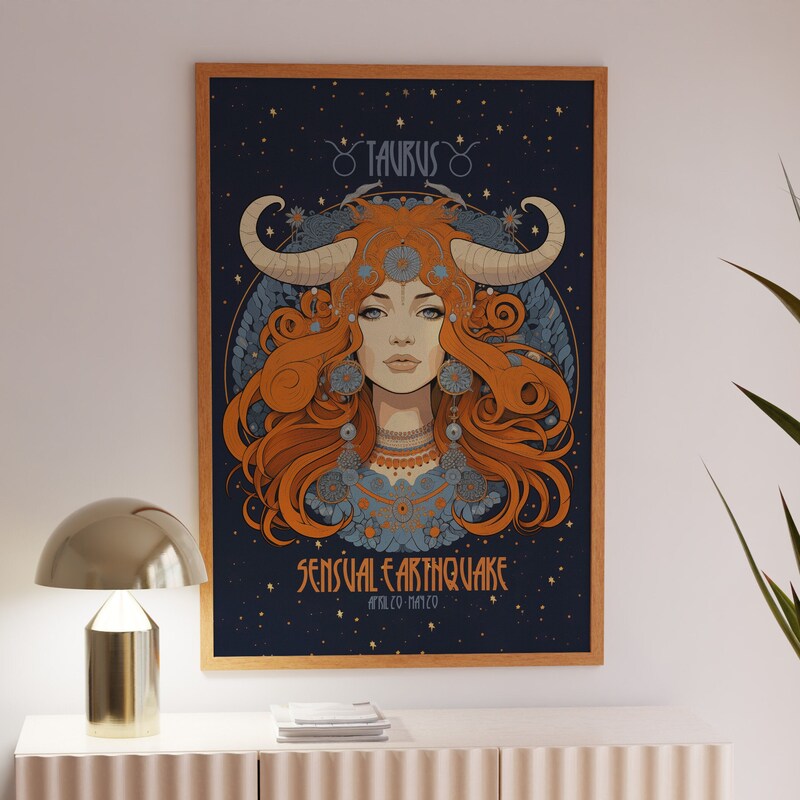 Zodiac Taurus Art - Etsy