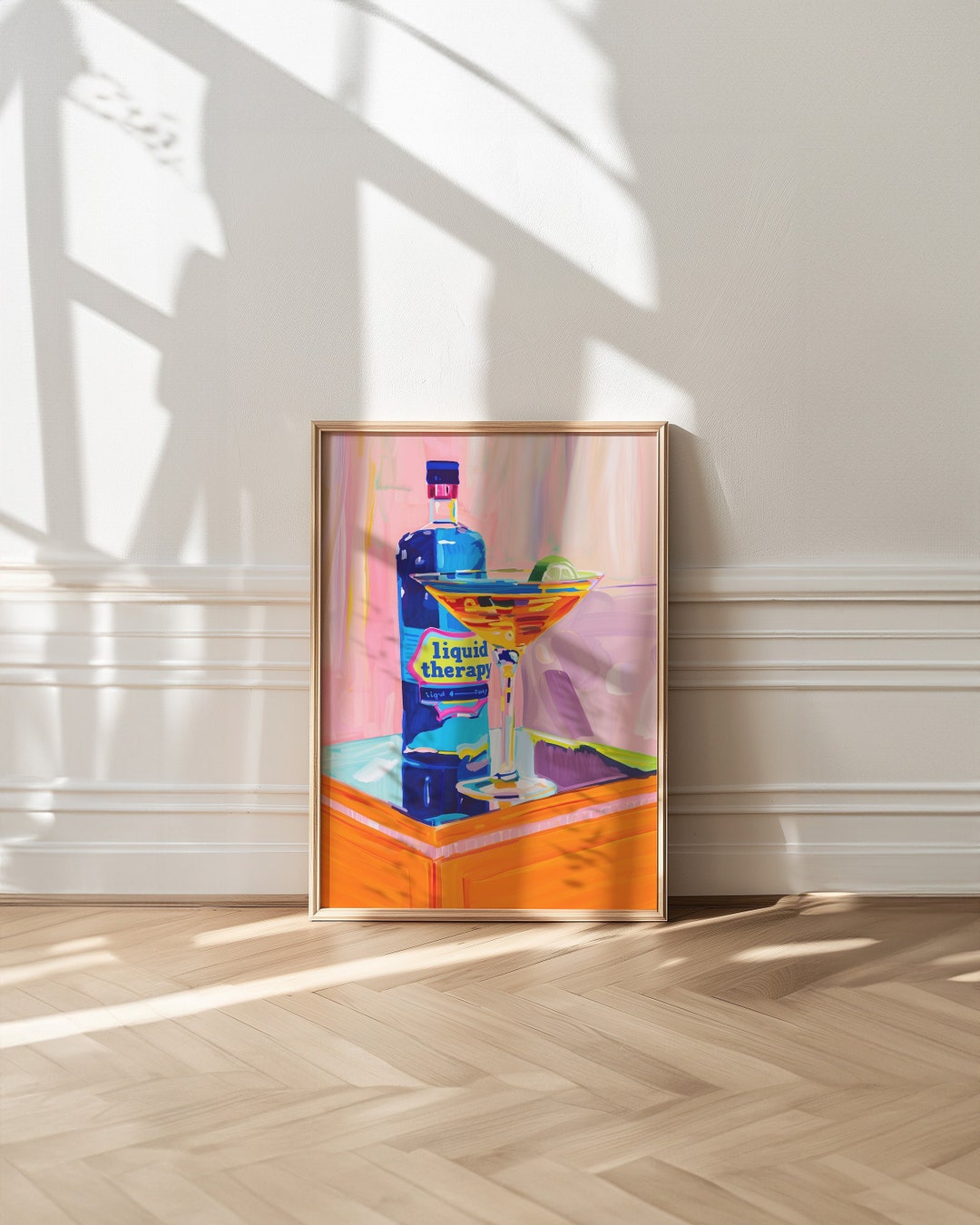 Colorful Bar Cart Decor, Maximalist Dopamine Decor, Trendy Art ...