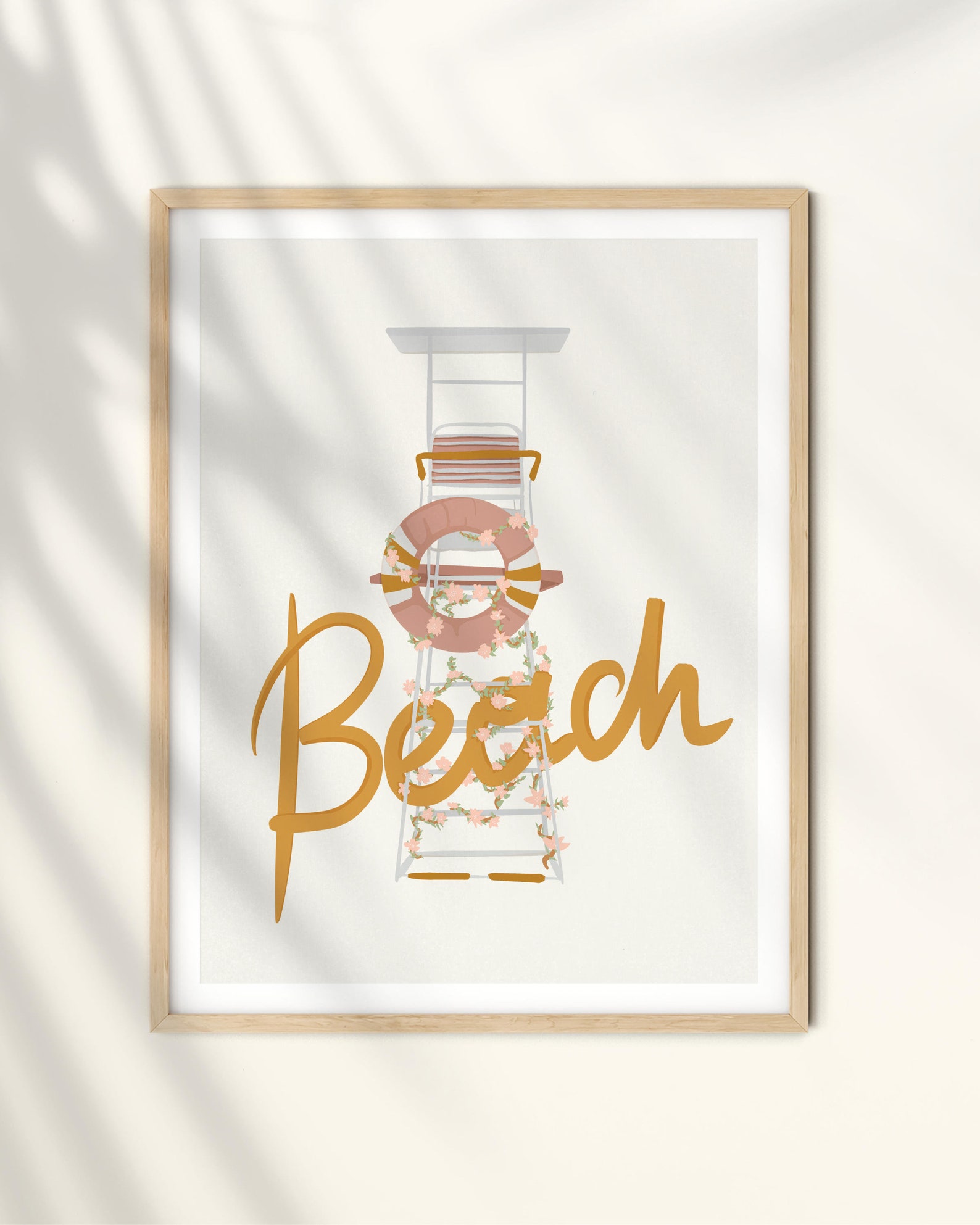 Miami Beach Poster Boho Living Room Decor Boho Wall Decor | Etsy