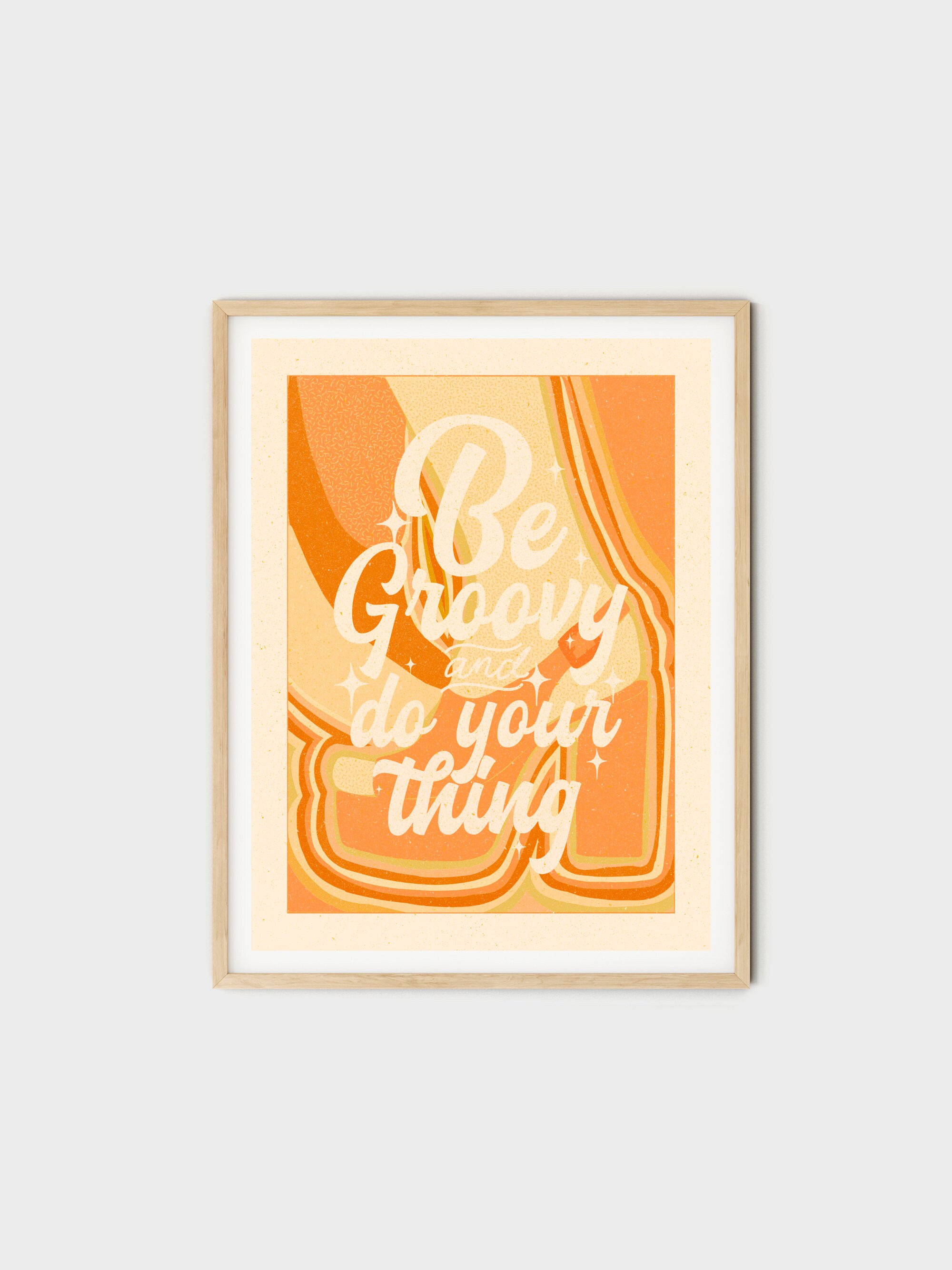 70s Decor Retro 70s Home Decor Be Groovy Poster Do Your | Etsy