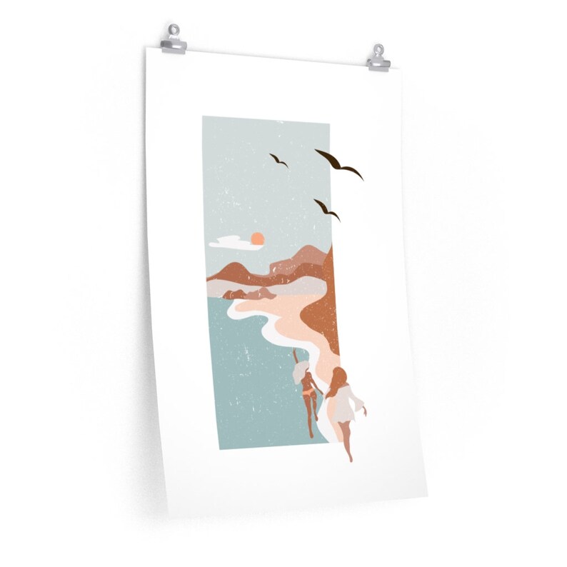 Bohemian Art Prints Beach Poster Bohemian Wall Decor Mid - Etsy