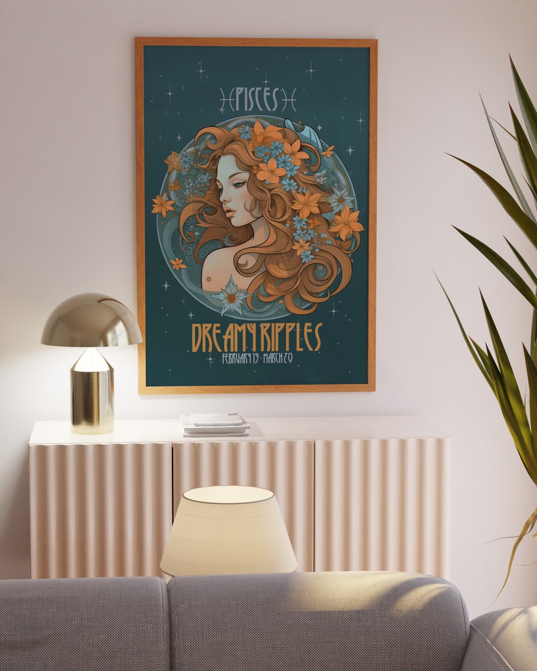 Pisces Poster, Astrology Poster, Gift for Pisces, Birthday Gift for ...