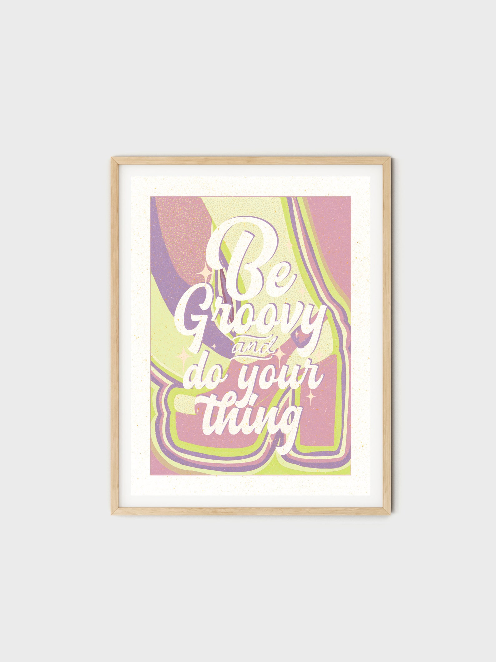Be Groovy Poster Do Your Thing Quote Poster 70s Decor Retro | Etsy