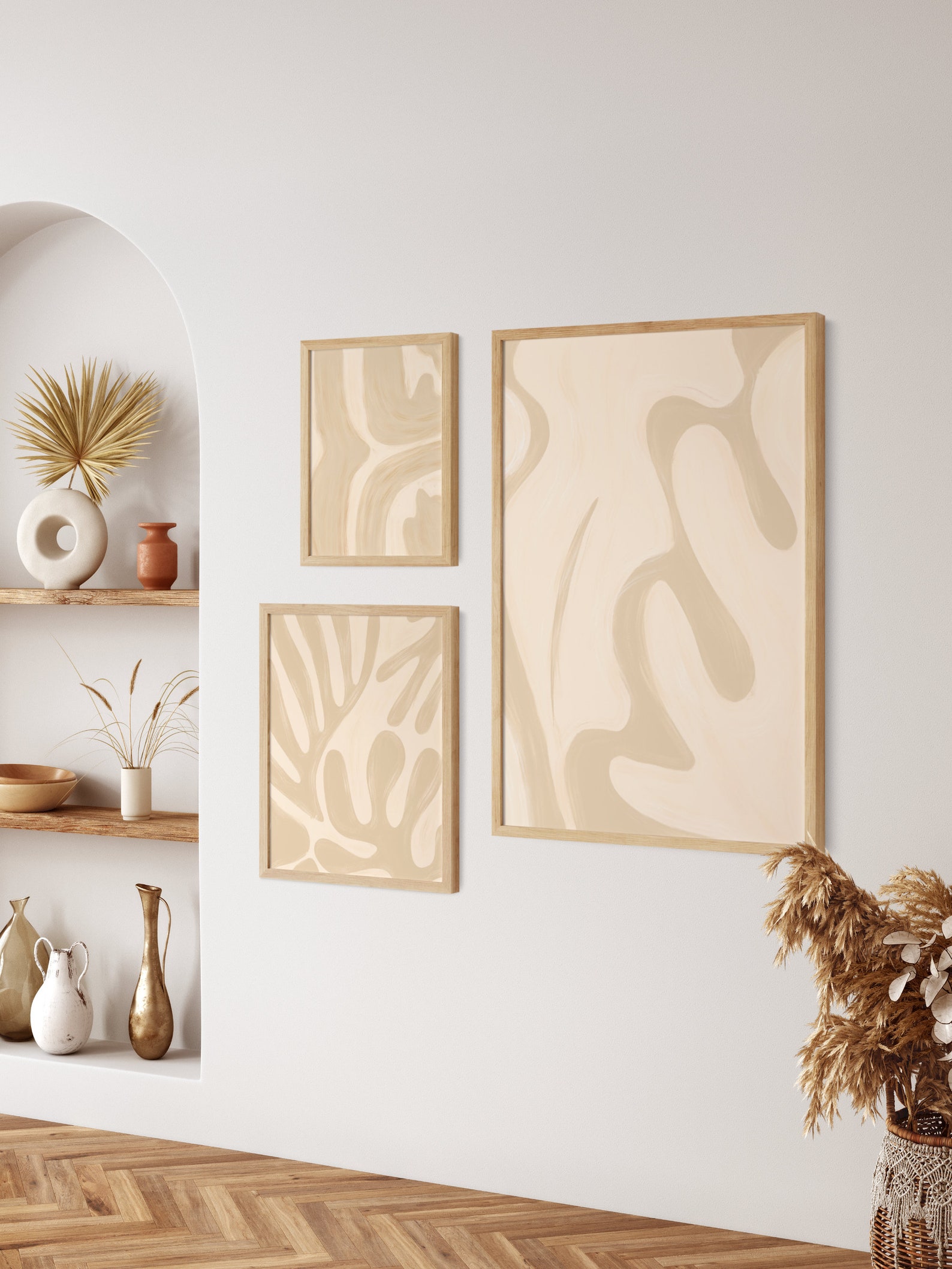 Neutral Wall Art Boho Art Print Modern Boho Art Prints Wall - Etsy