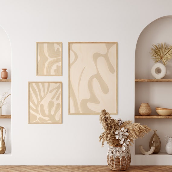 Neutral Wall Art Boho Art Print Modern Boho Art Prints Wall - Etsy