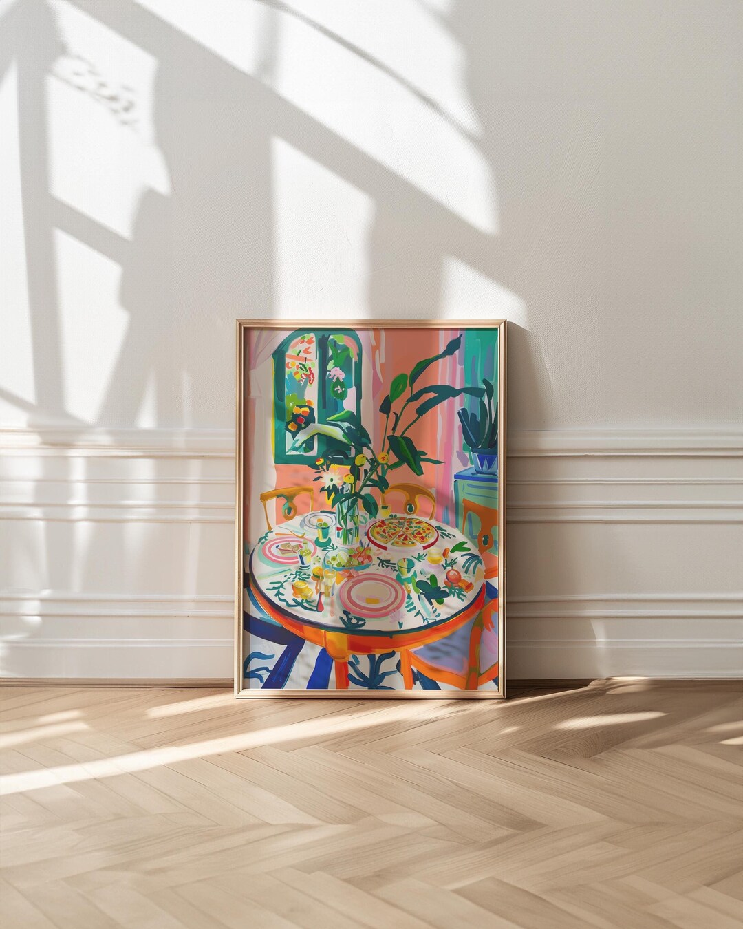 Breakfast Wall Art, Colorful Kitchen Decor, Maximalist Art, Matisse ...