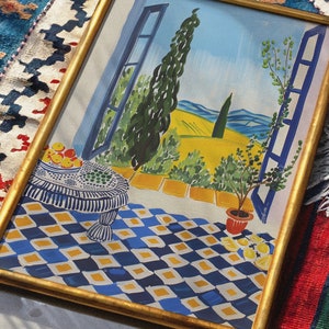 Matisse Window Art, Summer Home Decor, Greece Print, Costal Decor ...