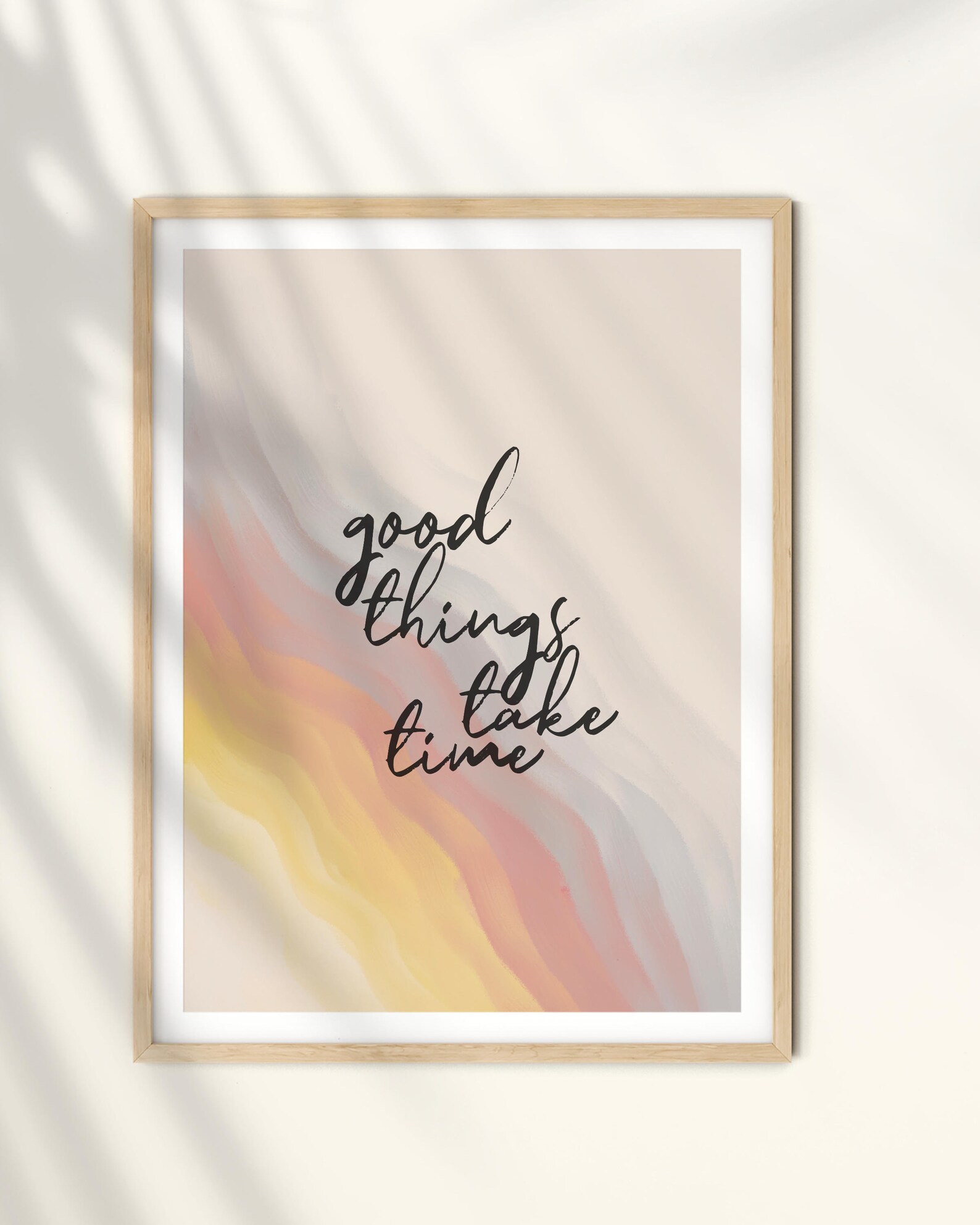 Boho Art Prints Boho Quote Art Print Life Quote Good Things - Etsy