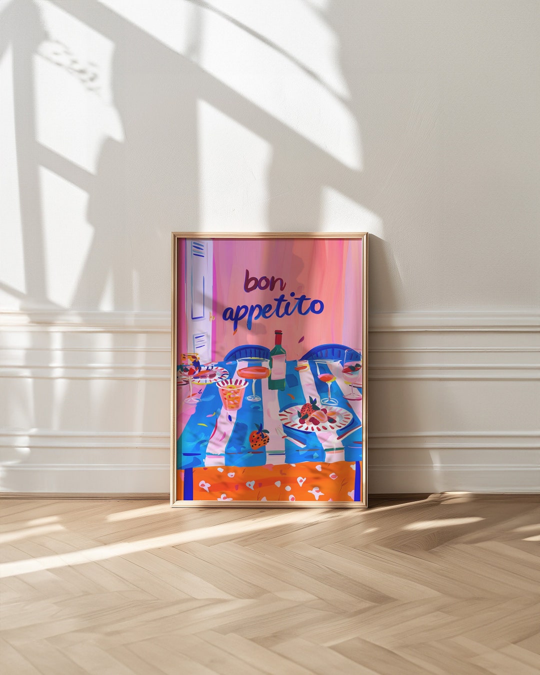Maximalist Art, Bon Appetite Print, Dopamine Decor, Trendy Art ...