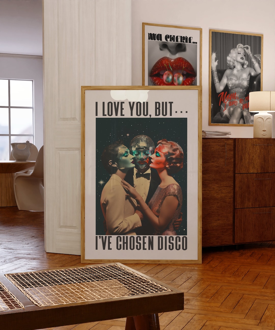 Disco Print, Disco Poster, Preppy Disco Ball Print, Disco Dorm Decor ...