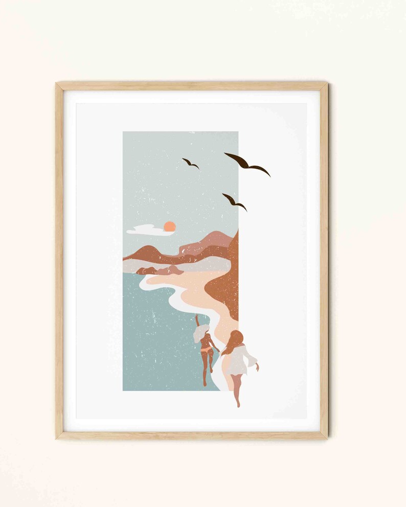 Bohemian Art Prints Beach Poster Bohemian Wall Decor Mid - Etsy