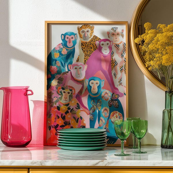 Monkey Decorations - Etsy