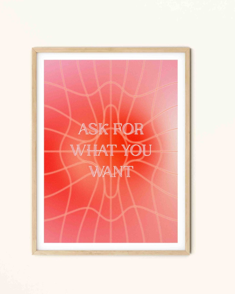 Gradient Aura Art Print, Retro 70s Home Decor - Etsy