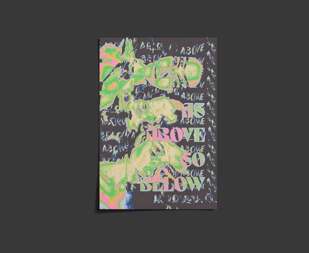 Heat Map Print, Y2K Poster, Y2K Decor, Aura Poster, Mindful Quote ...