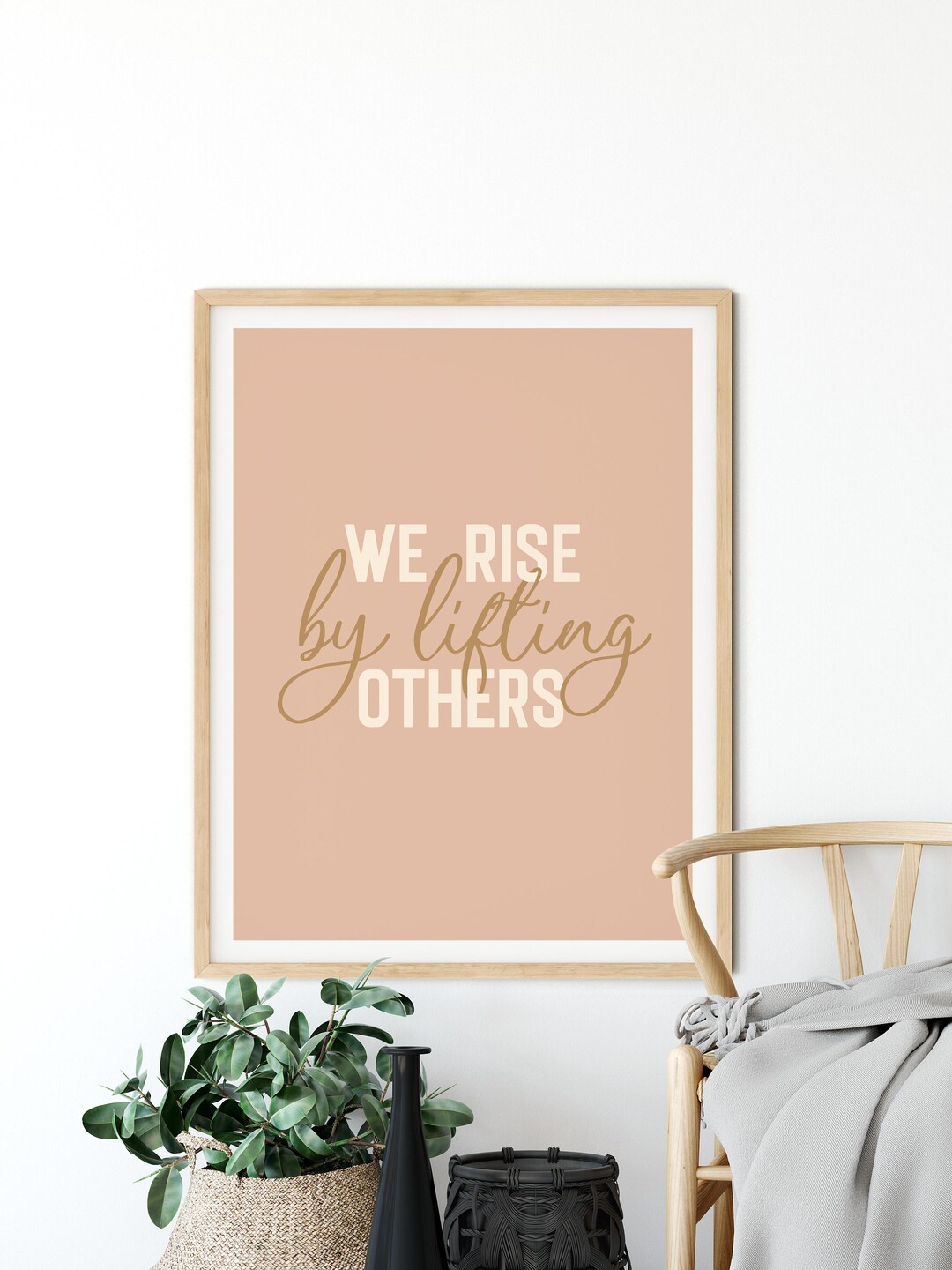 Boho Art Prints, Neutral Colors Art Print, Life Quote, Boho Wall Decor ...
