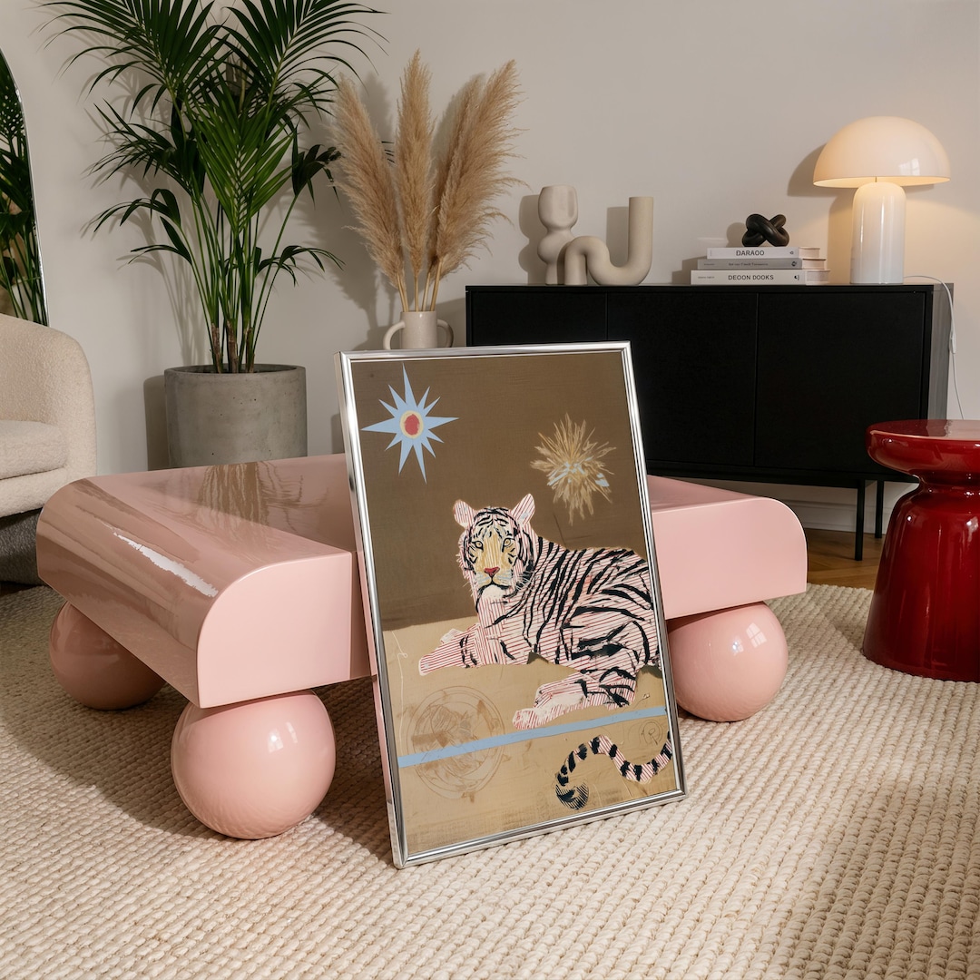 Abstract Tiger Artwork, Neutral Boho Organic Modern Wall Decor Print - Etsy