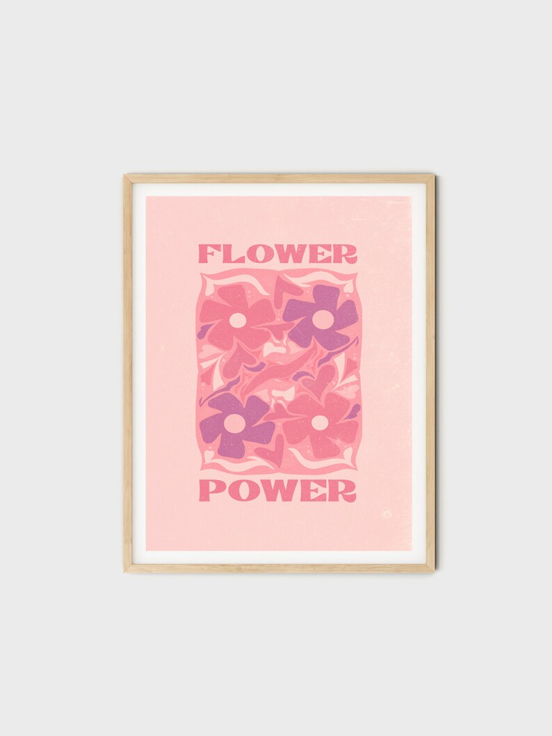 Flower Power Hippie 60s Decor Retro Home Decor Retro 60s - Etsy