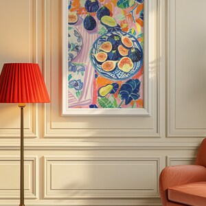 Kitchen Wall Art, Blue Kitchen Decor, Maximalist Art, Figs Poster ...