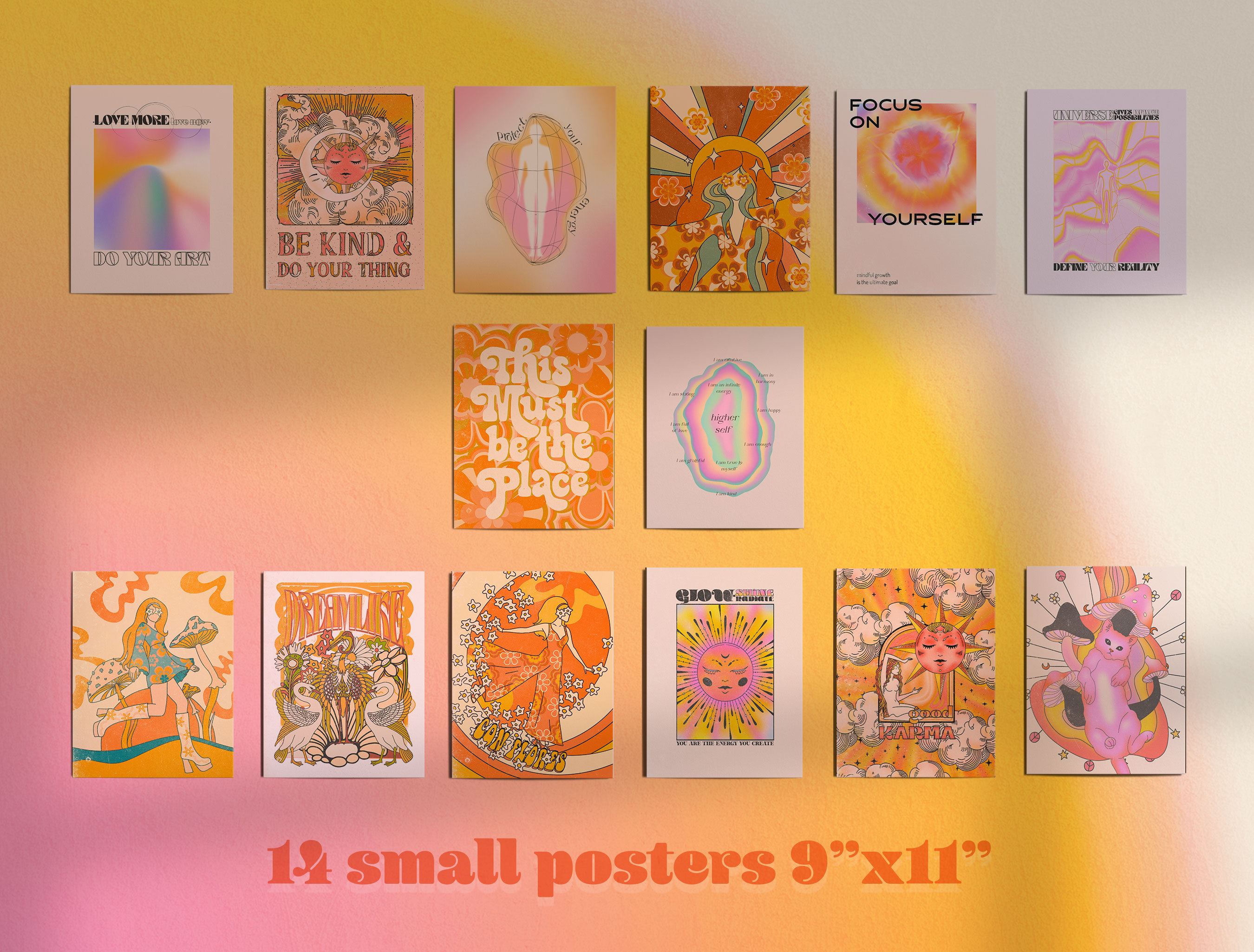 Collage Kit 70s Aesthetic Collage Kit Set of Posters Retro - Etsy