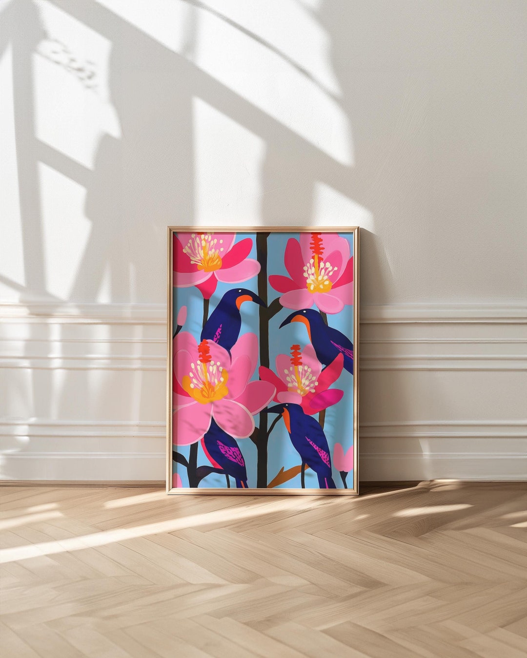Tropical Bird Print: Botanical Nursery Wall Art - Etsy