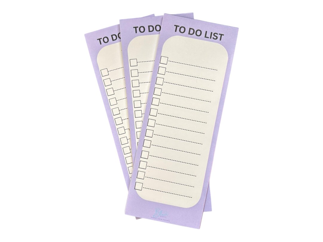 Purple Handmade to Do List Notepad: Slim Daily Planner - Etsy