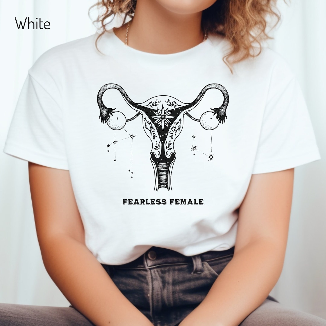 Fearless Female Uterus Shirt, Feminist Shirt, Prochoice Shirt, Doula ...