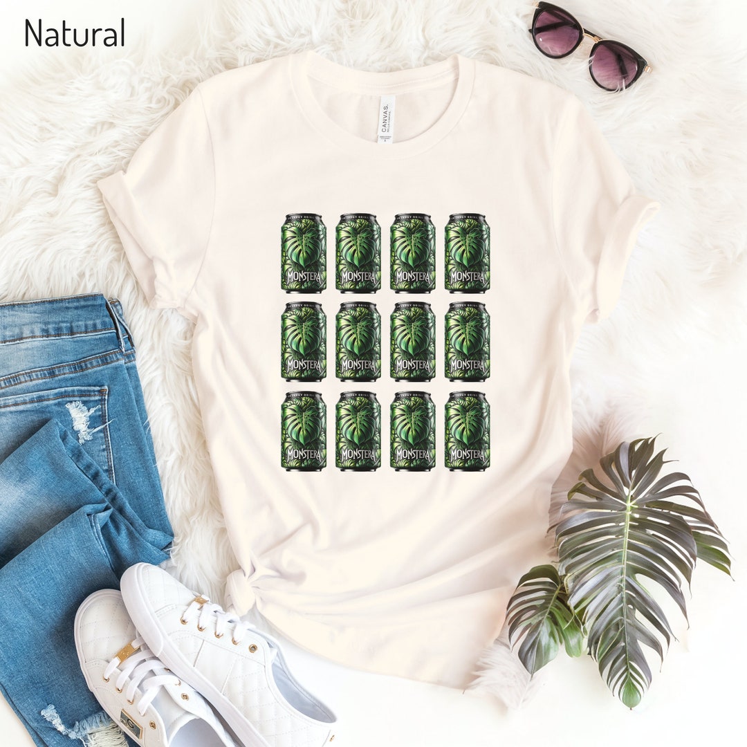 Monstera Energy Drink Shirt, Funny Monstera Shirt, Energy Drink Gift ...